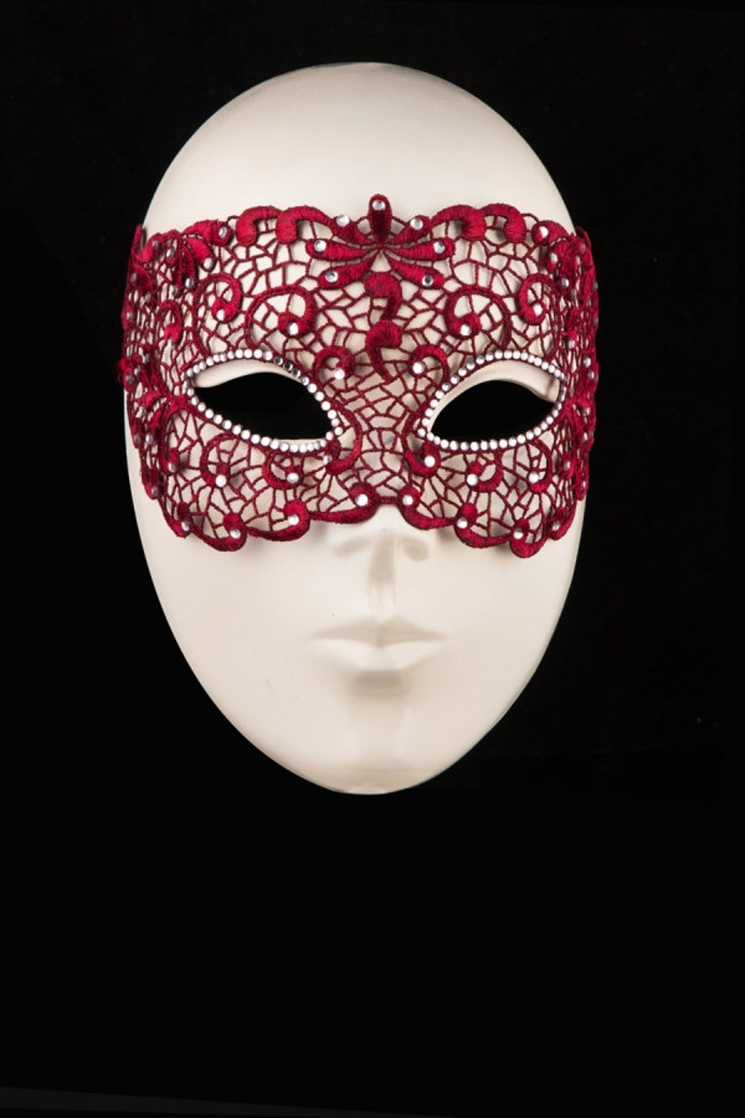 Venetian Mask Macramé Columbine - Etsy