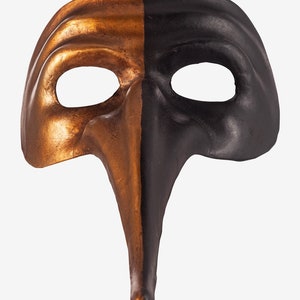 Black and Gold Zanni Venetian Mask - Etsy