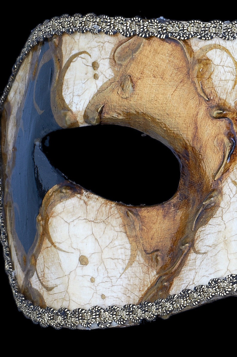 Venetian Mask Gold Checked Eye Mask Craquelé - Etsy