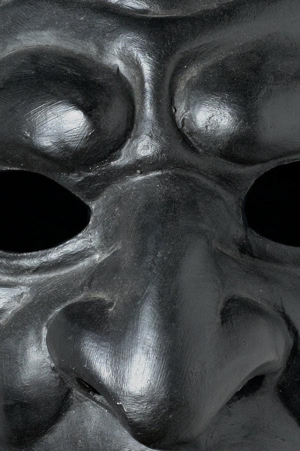 Venetian Mask Pulcinella Black - Etsy