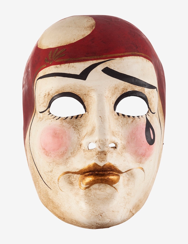 Venetian Mask Pierrot | Etsy