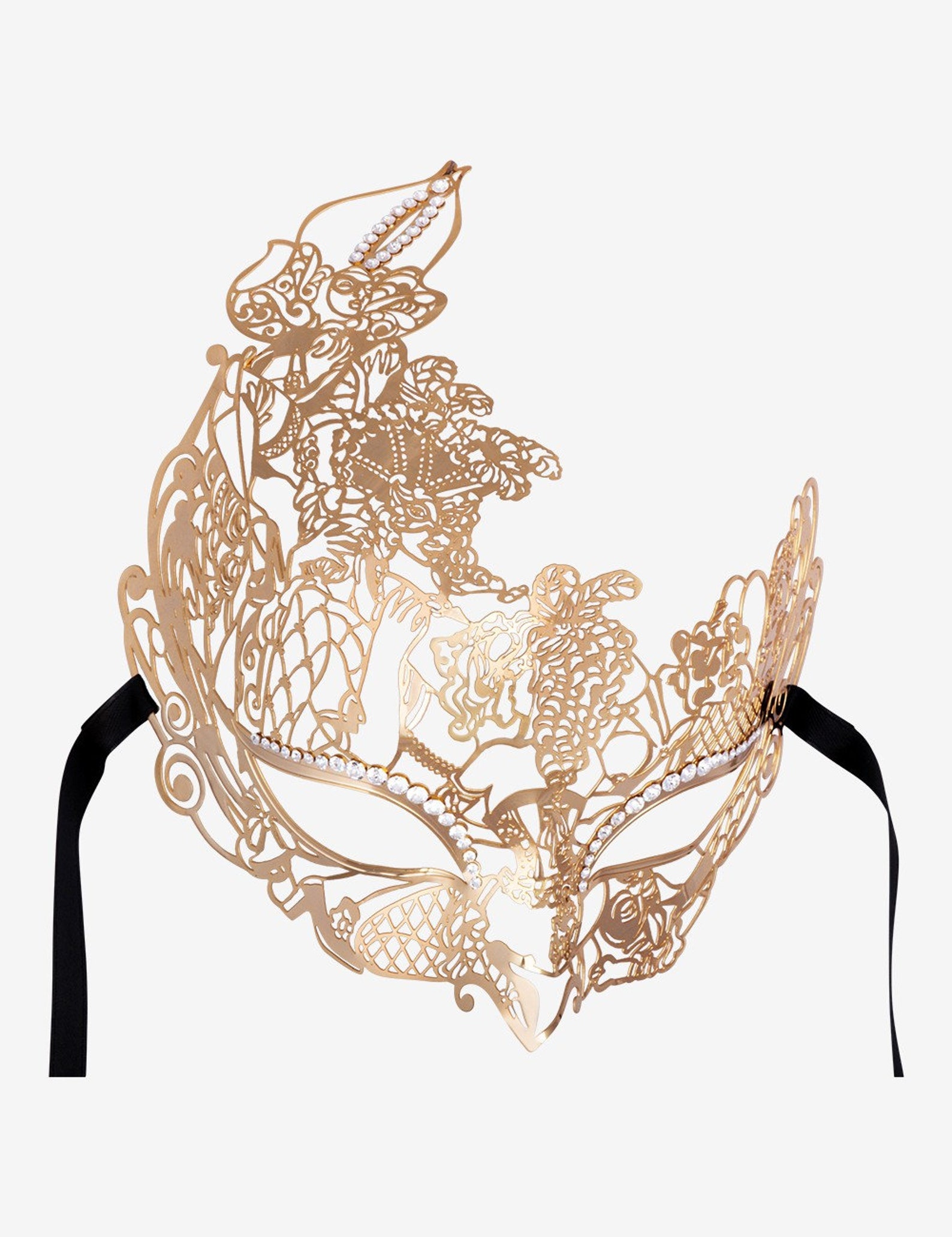 Venetian Mask Sexy Gold Starlette With Strass - Etsy