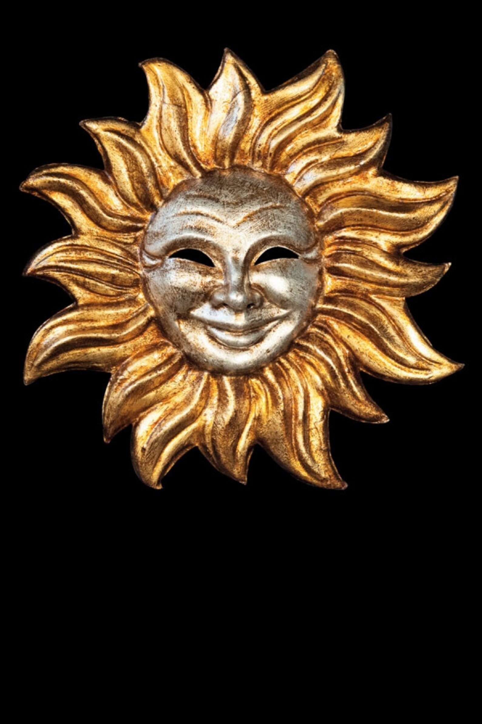 Venetian Mask Helios Silver - Etsy