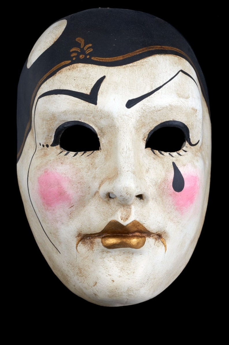 Venetian Mask Pierrot | Etsy