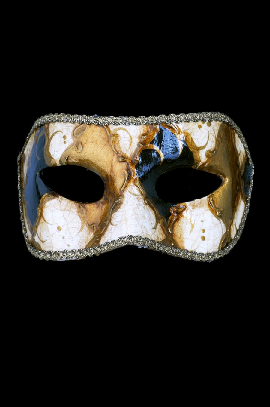 Venetian Mask Gold Checked Eye Mask Craquelé | Etsy