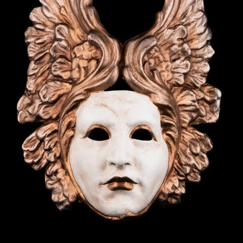 Venetian Mask Penelope Bronze - Etsy