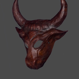 Leather Mask Leather Bull - Etsy
