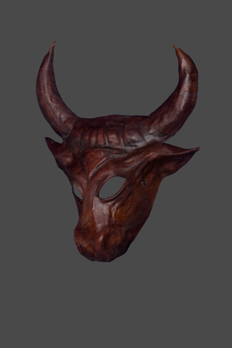 Leather Mask Leather Bull - Etsy
