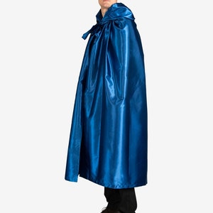 Handmade Venetian Costume Unisex Cloak With Hood Blue - Etsy