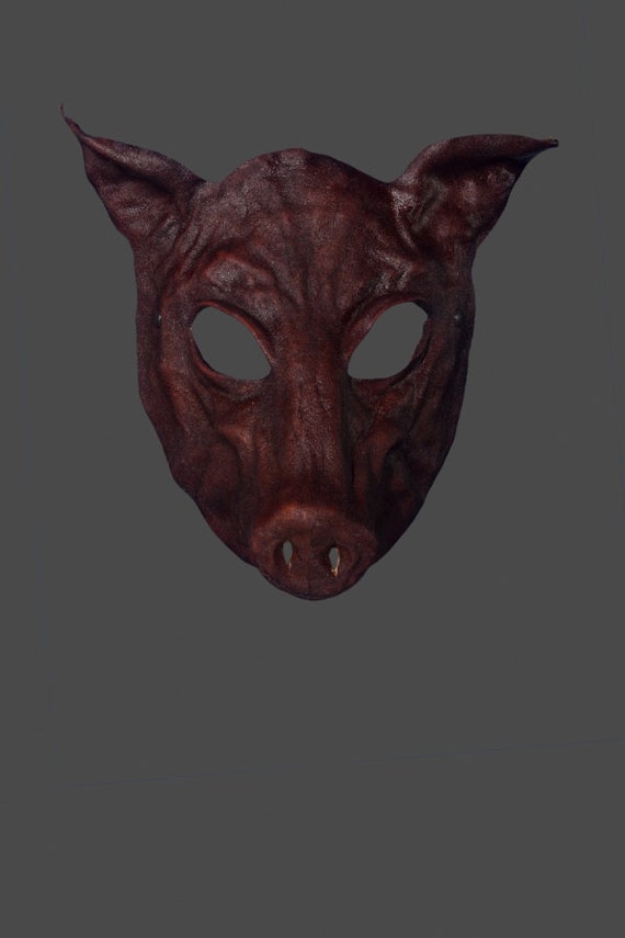 Leather Mask Leather Boar | Etsy
