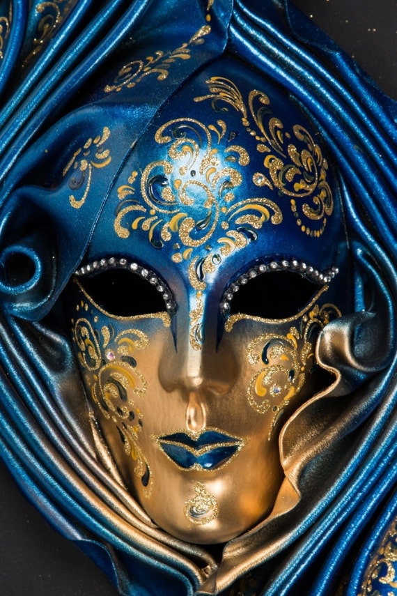 Blue Venetian Masks Designs