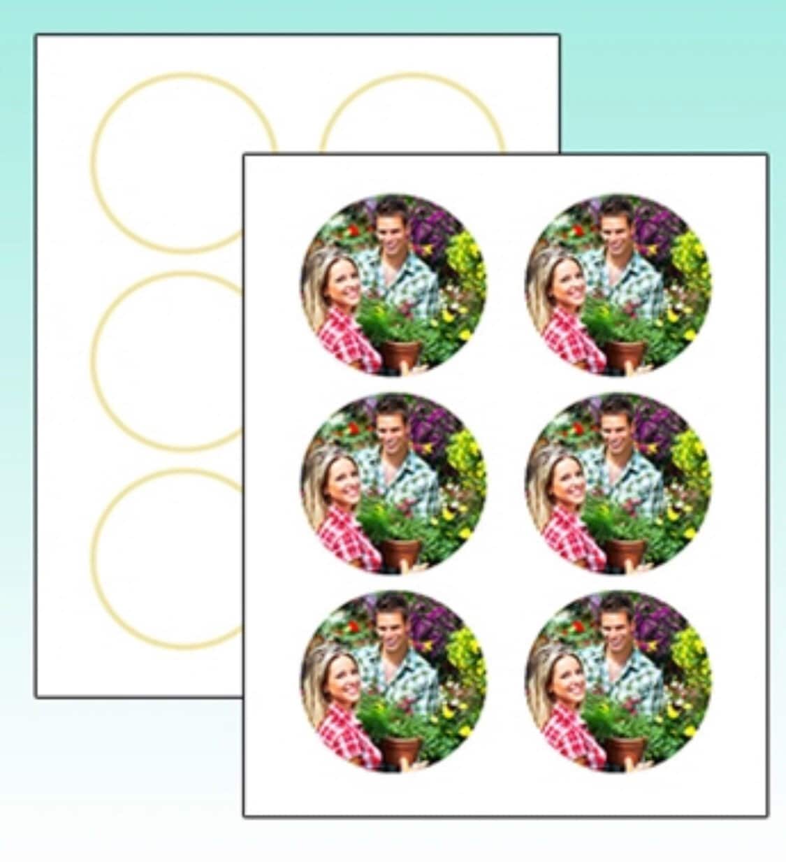 3” EDIBLE CAKE TOPPER, Edible Cake Wrap, Pre Cut Personalized Dry ...