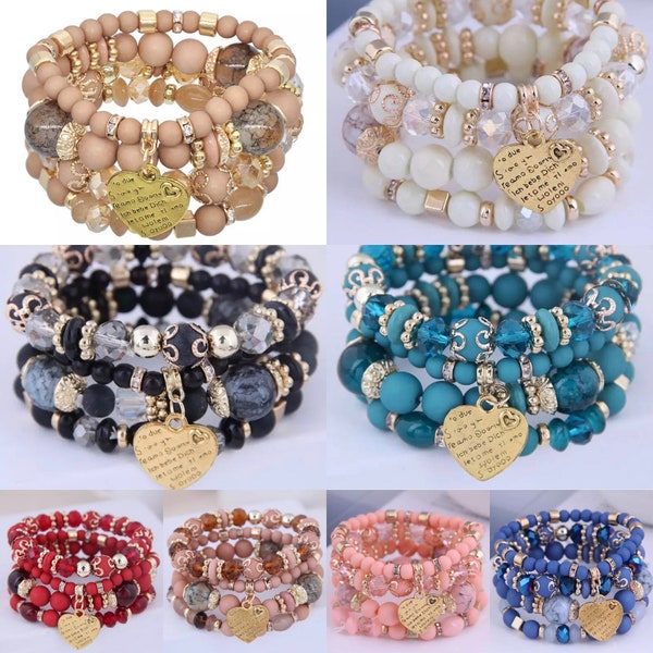 Stack Charm Bracelet - Etsy