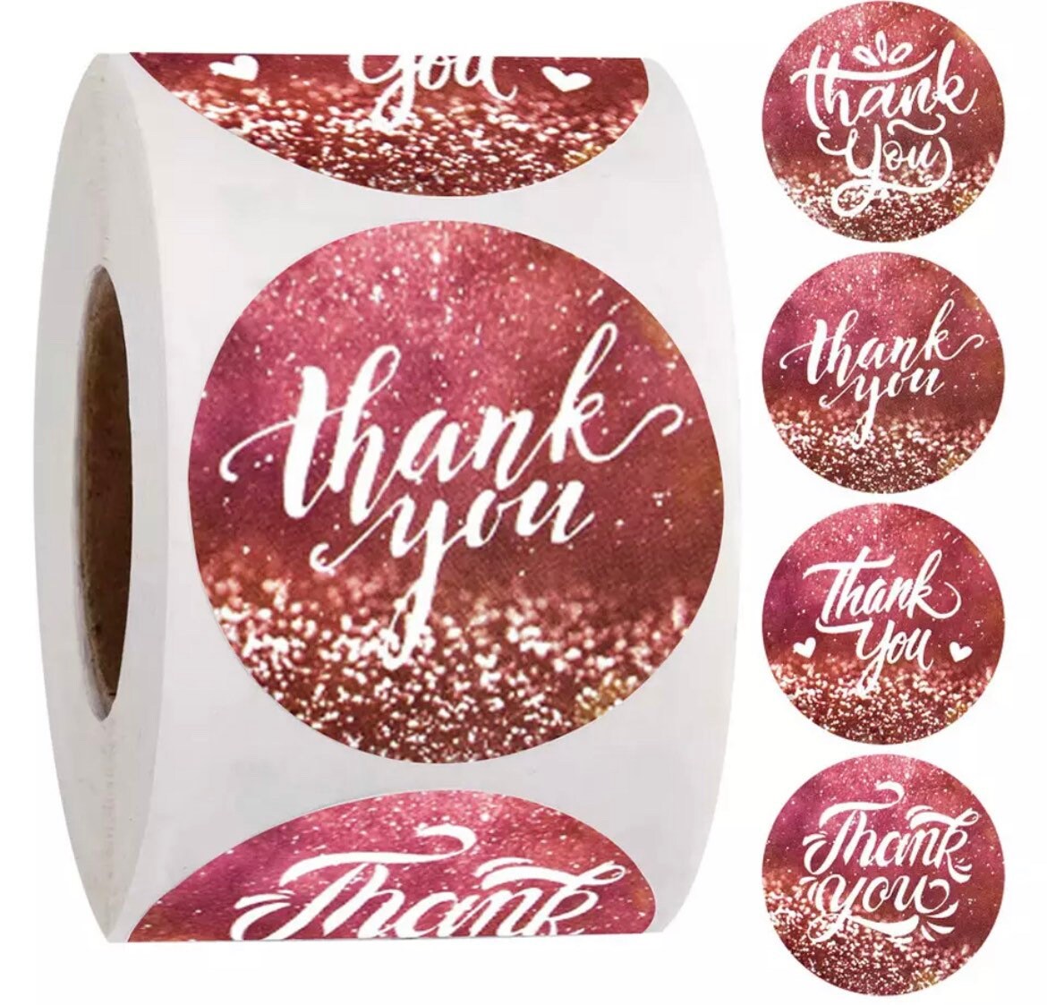 MATTE business STICKER, Logo Sticker, Matte Business Thanks, Logo Boho ...