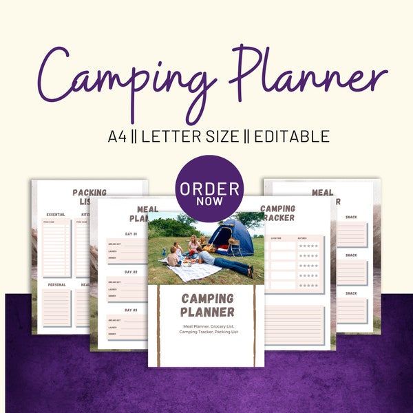 Camping Meal Planning List - Etsy
