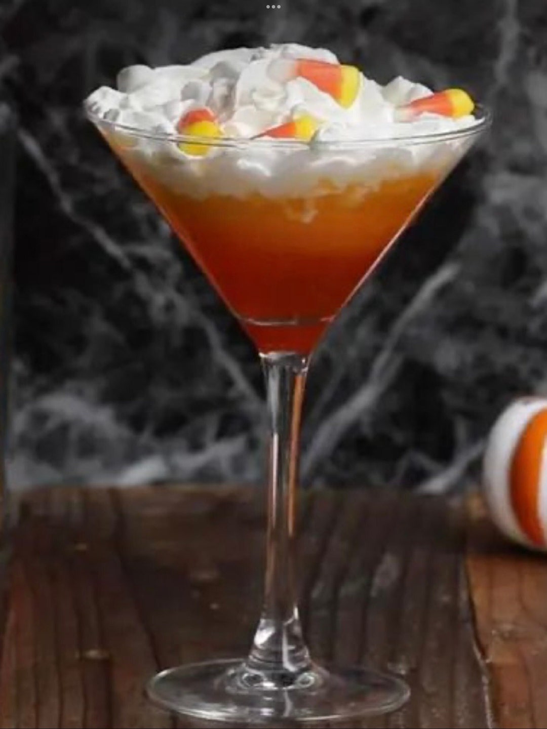 Halloween Candy Corn Gel Wax Candles/cocktail Glass - Etsy