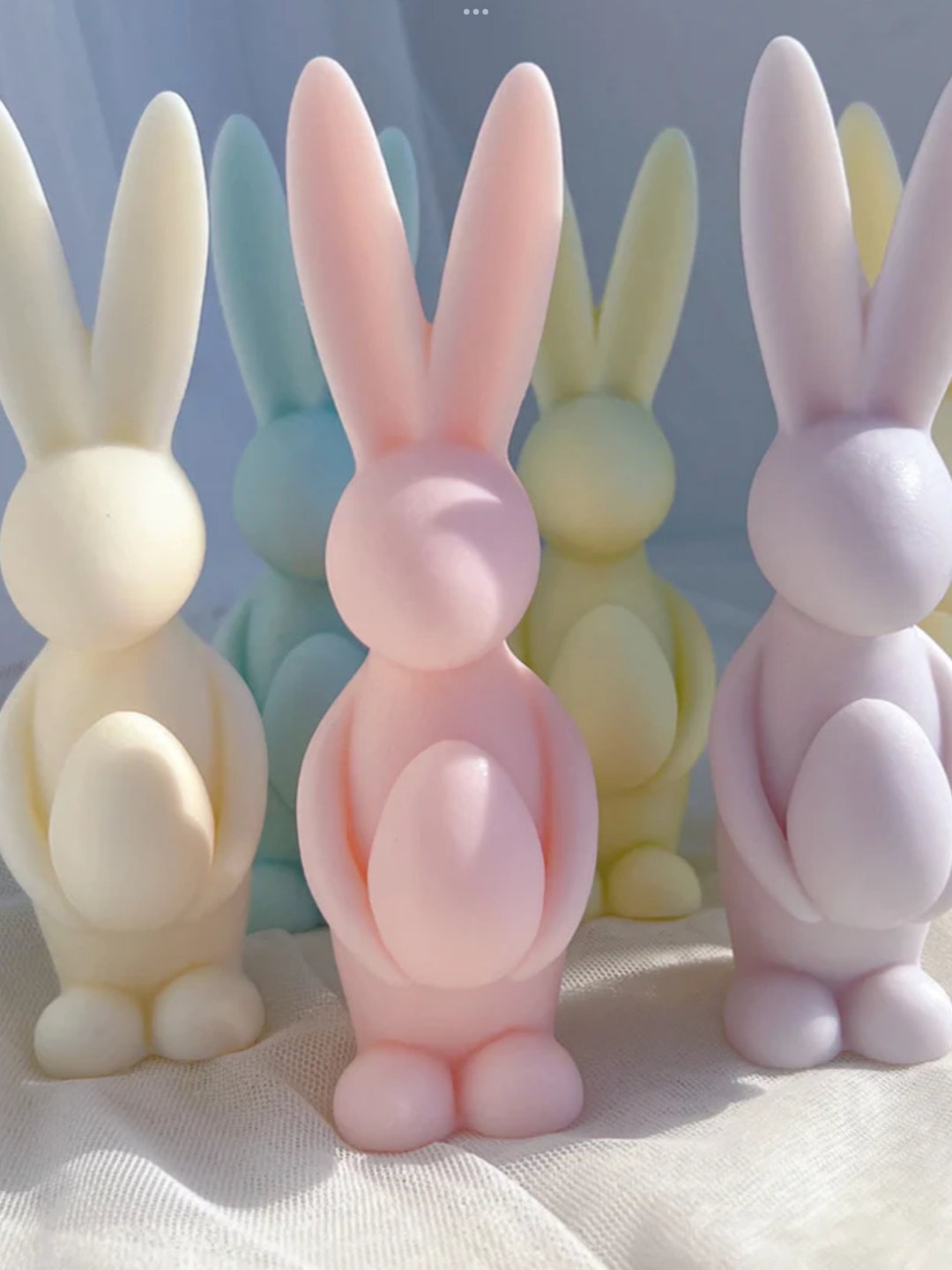 Easter Bunny Soy Candles/easter Gift/easter Present/easter Decorations ...