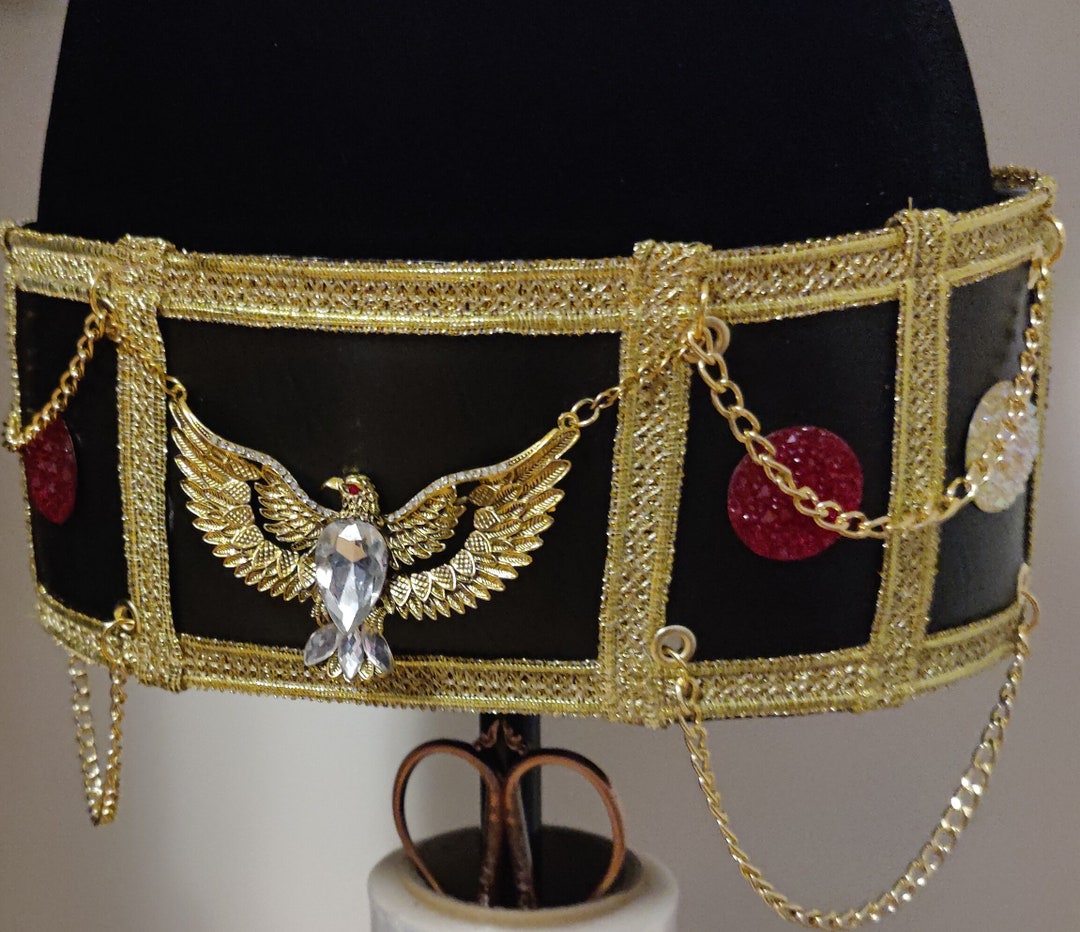 Black Faux Leather Elvis Presley Impersonator Adjustable Costume Belt ...