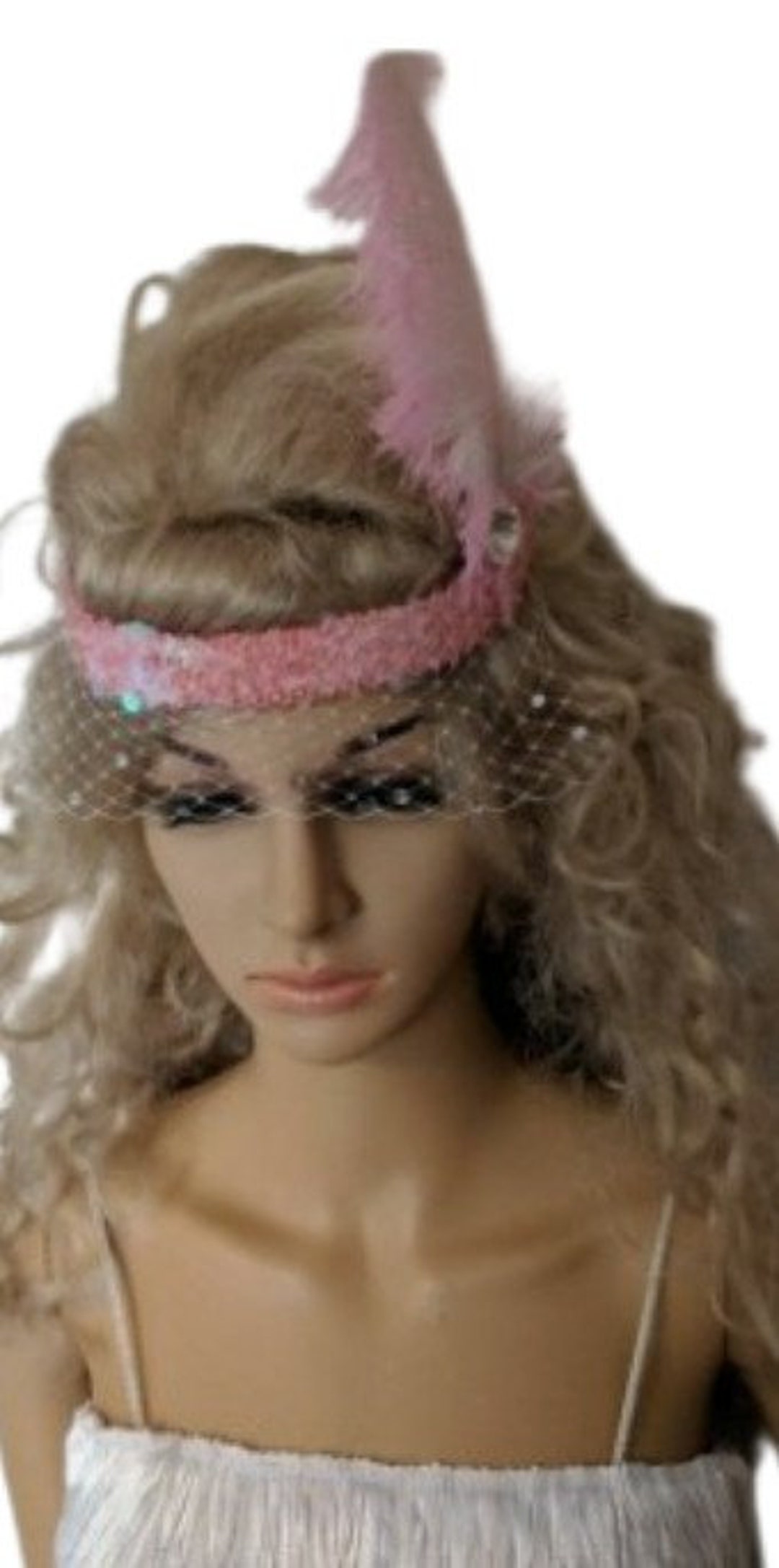 Pink and White French Netting Sequined 1920's Theme Party Event Great ...