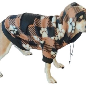 Custom or Standard Size Black and Brown Fleece Puppy / Dog Draw String ...