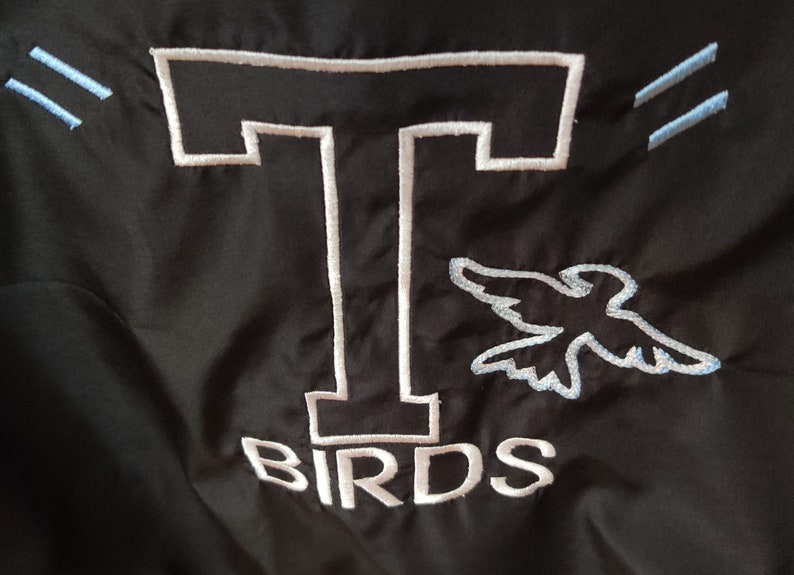 Embroidered T-birds Jacket: 1950s Sock Hop Costume - Etsy