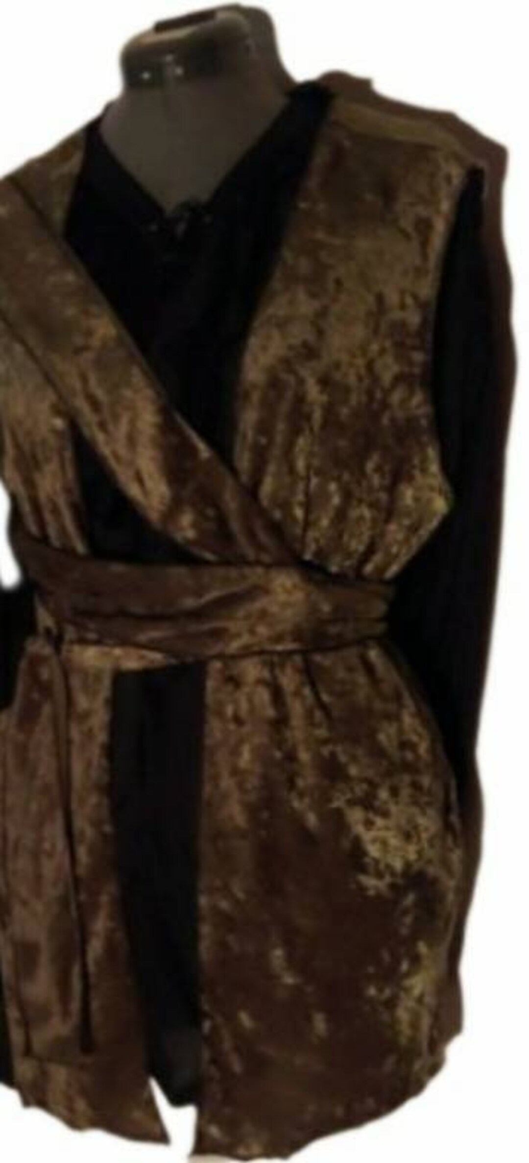 Men's Adult Large Velvet Moss Green SCA Renaissance Pirate Vest Costume ...