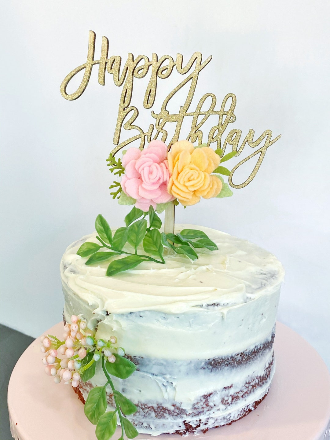 Birthday Cake Topper Glitter Cake Topper Smash Cake Photo - Etsy