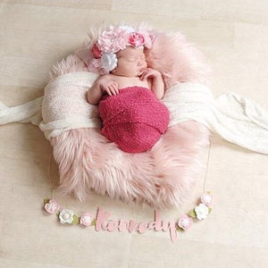 Customizable Bassinet Banner, Newborn Baby Banner, Newborn Photo Prop ...