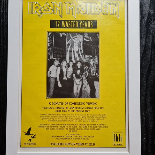 Iron Maiden Framed Poster - Etsy