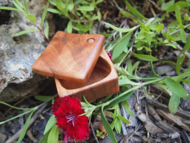 Wood Carved Natural Ring Box 1 - Etsy