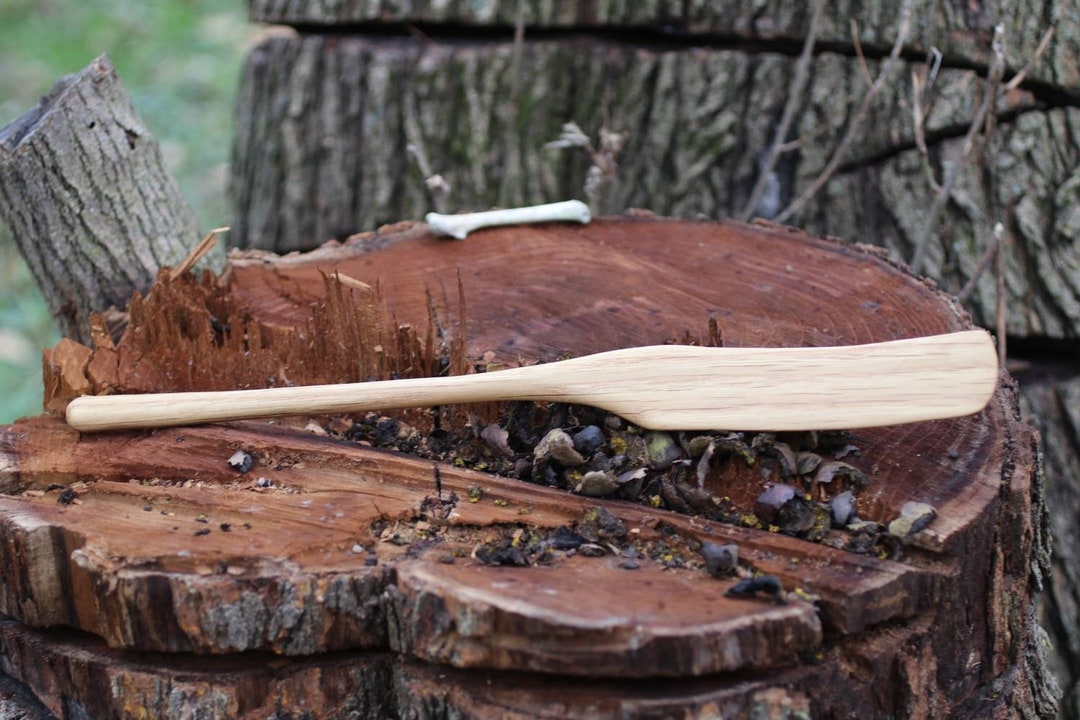 Hand Carved Spoon / Wooden Spurtle / Large Spurtle - Etsy