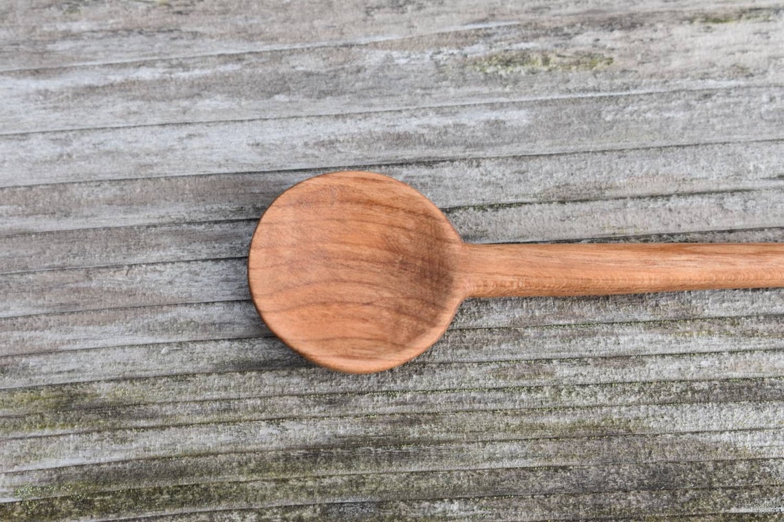 Wooden spoon / Circle spoon / Stirring spoon style 3 | Etsy