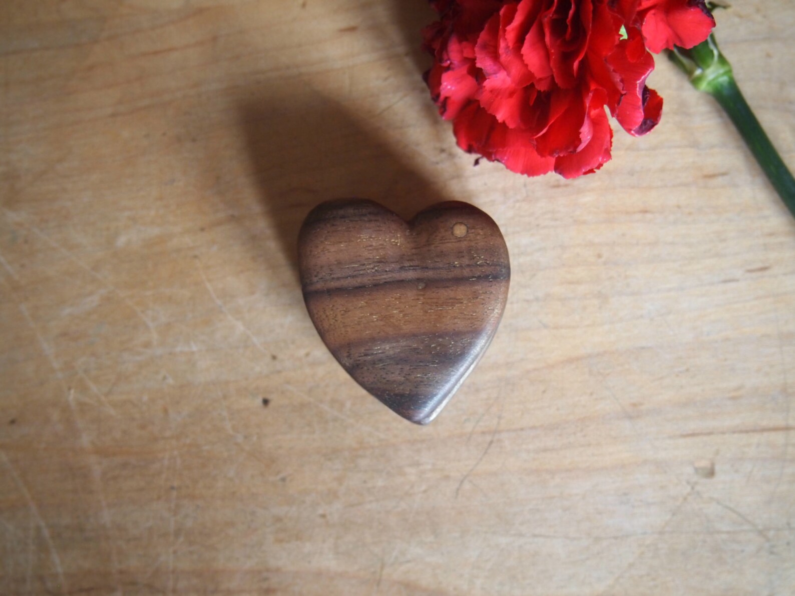Heart Shaped Ring Box / Handmade Wooden Box / Carved Box - Etsy
