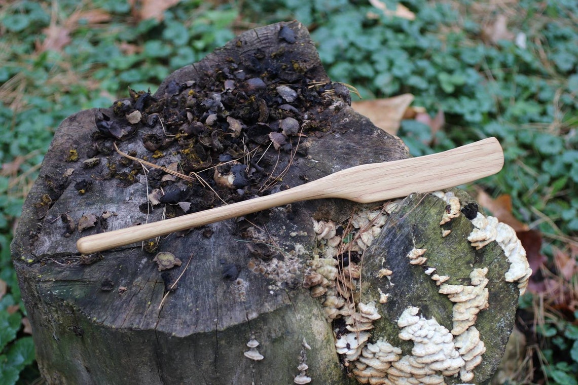 Hand Carved Spoon / Wooden Spurtle / Large Spurtle - Etsy