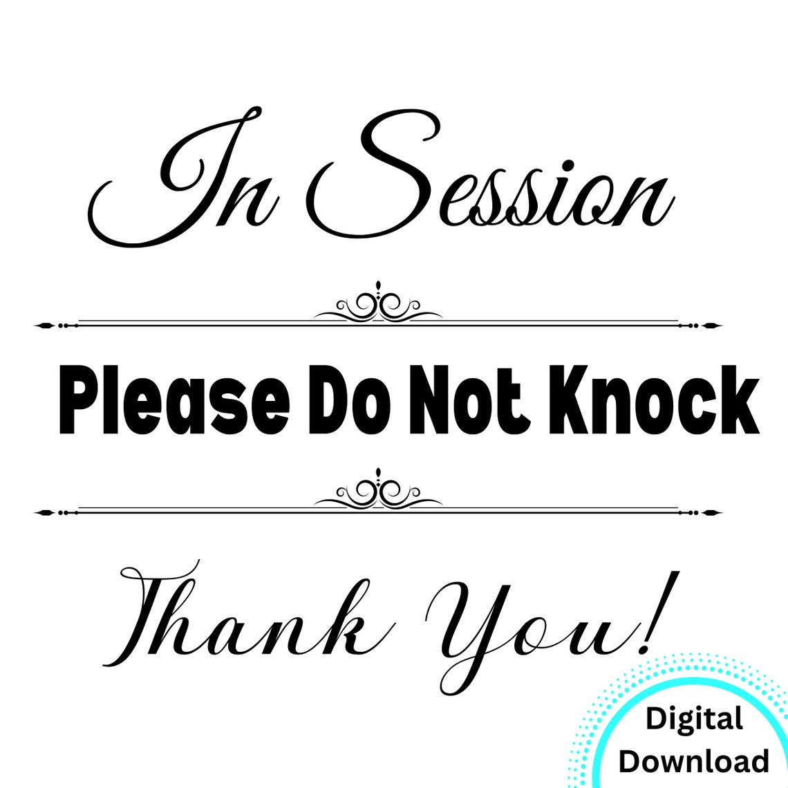 In Session Digital Door Sign Session in Progress Digital Sign IEP ...