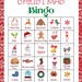 Christmas Bingo Game Printable Holiday Game Printable Christmas Game ...