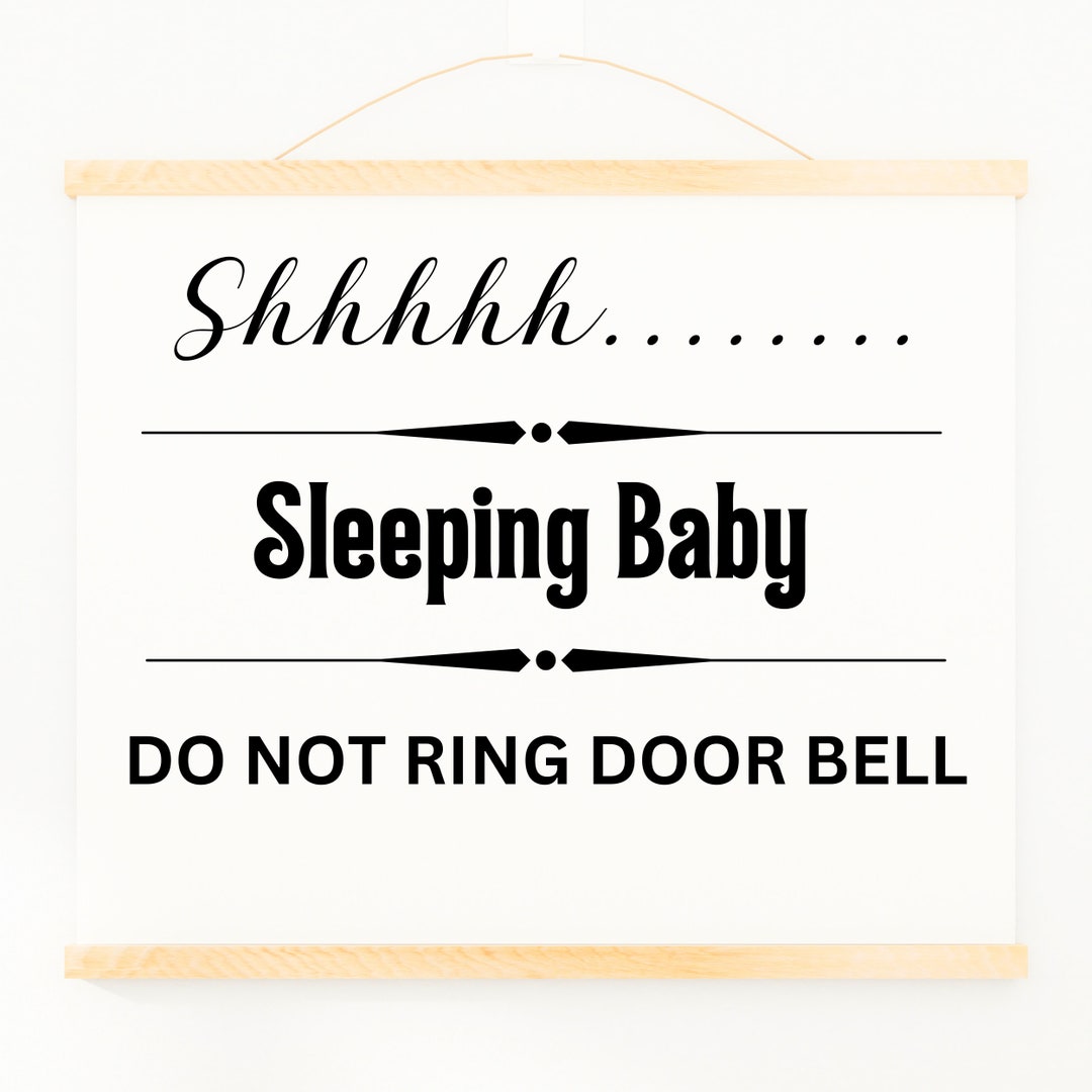 Baby Sleeping Sign Digital Download Baby is Sleeping Sign Minimalist ...