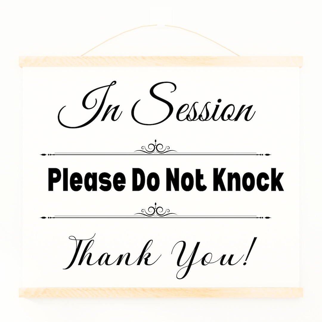 In Session Digital Door Sign Session in Progress Digital Sign IEP ...