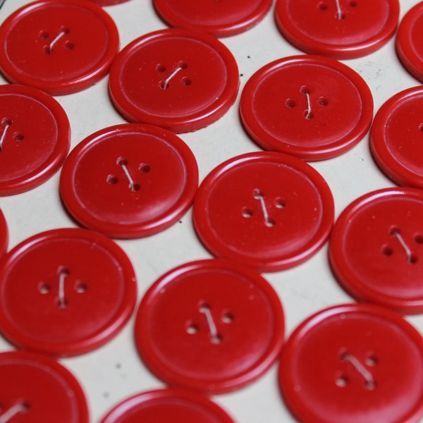 Red Vintage Buttons - Etsy