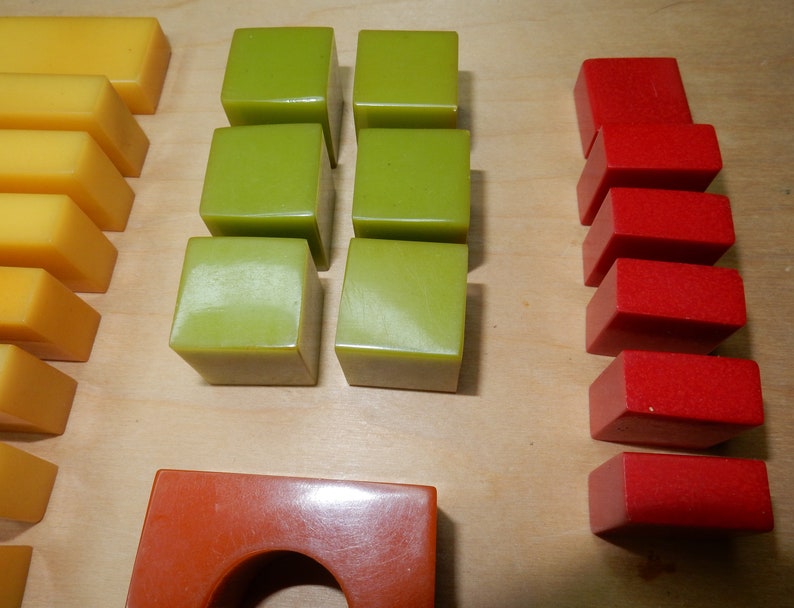 Bakelite Art Deco Toy Building Blocks Architectual Blocks Set - Etsy