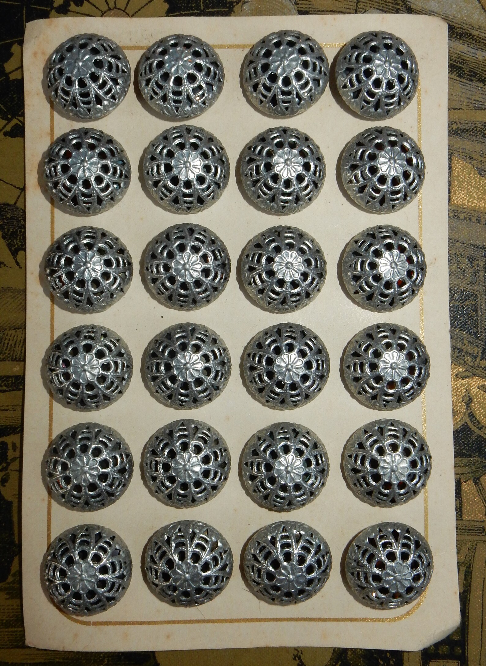 Vintage Metal Old Stock Iron Buttons 1920 NOS 24pcs | Etsy