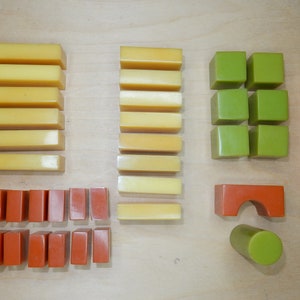 Bakelite Art Deco Toy Building Blocks Architectual Blocks Set - Etsy