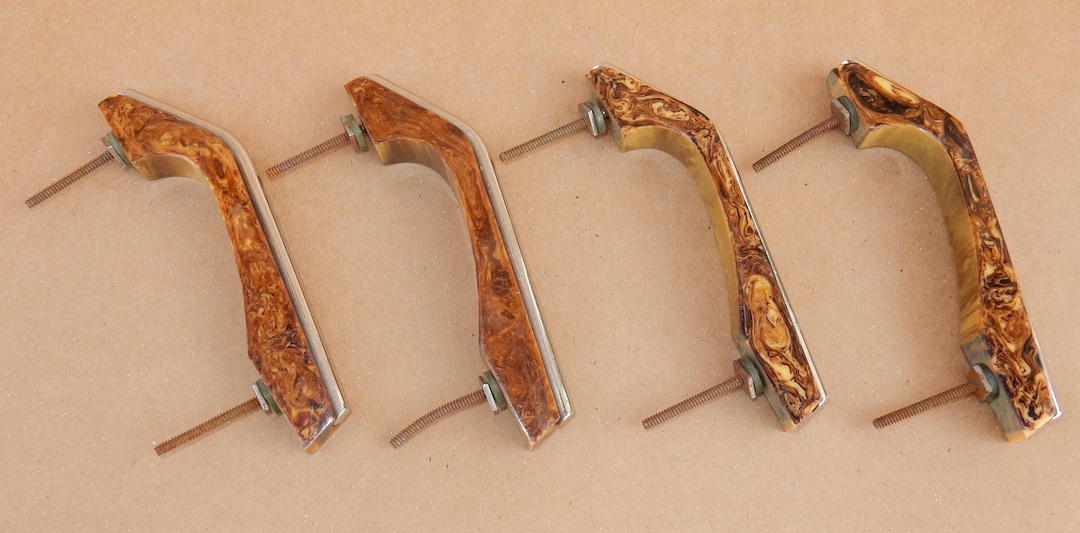 Bakelite Art Deco Draw Handles Marbled 4pcs - Etsy
