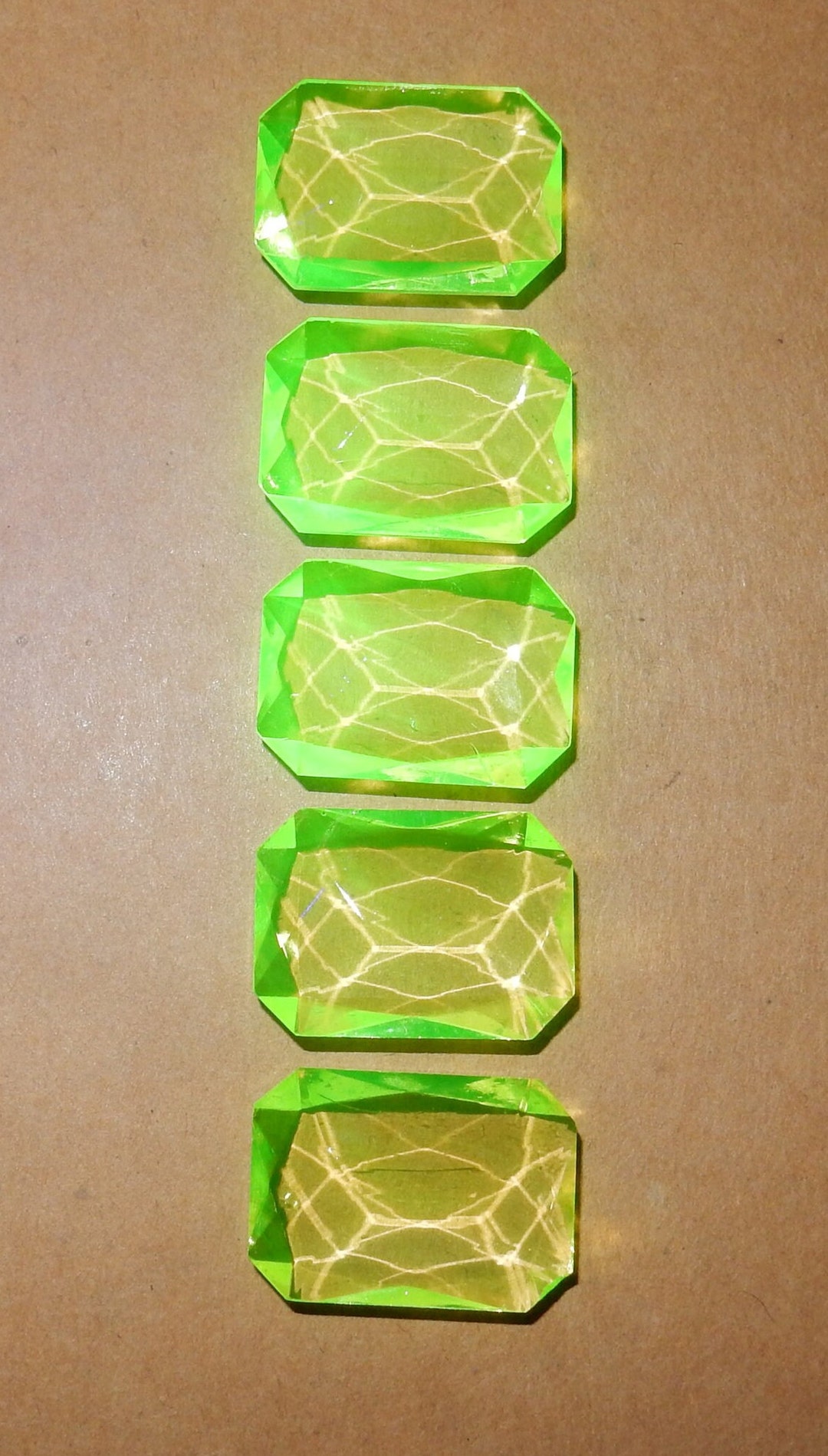 Uranium Glass Octagon Cut Shapes Stones Rare Big - Etsy New Zealand