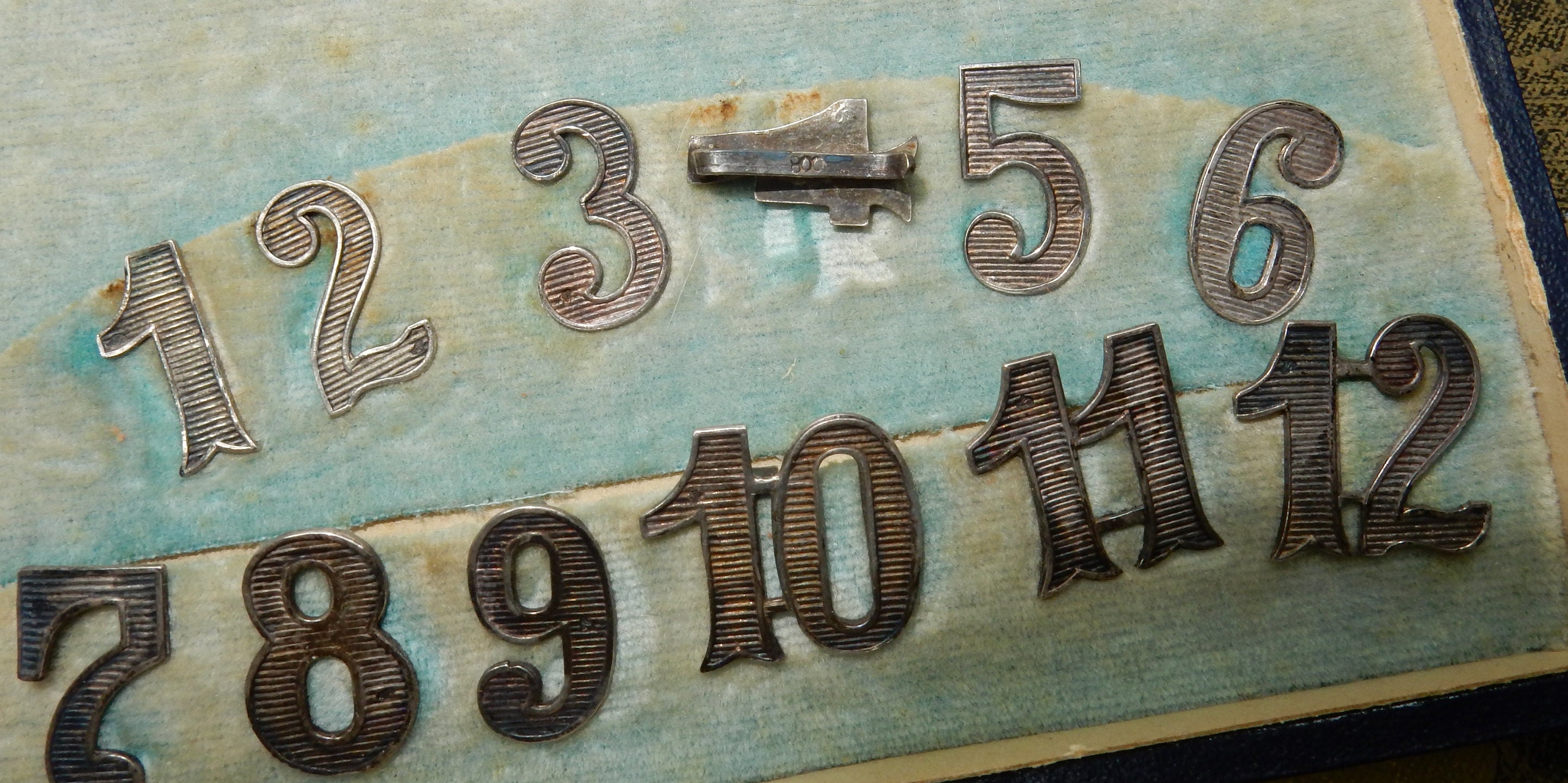 Silver Numbers Markers Glassware Art Deco 1920s - Etsy