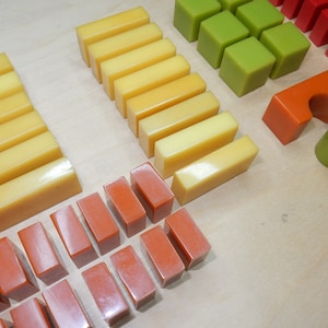 Bakelite Art Deco Toy Building Blocks Architectual Blocks Set - Etsy