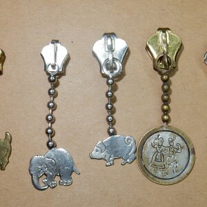 Vintage Ball Chain Puller Zipper Brass 1930s 5pcs - Etsy