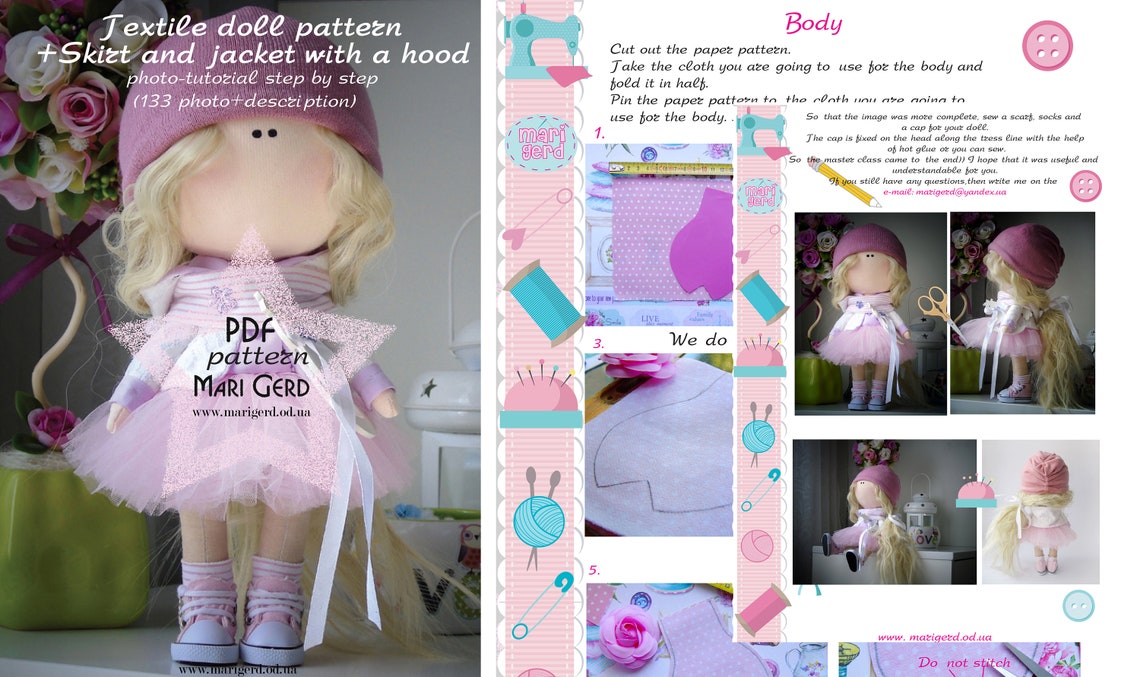 Doll Pattern Doll Handmade Doll Pattern - Etsy