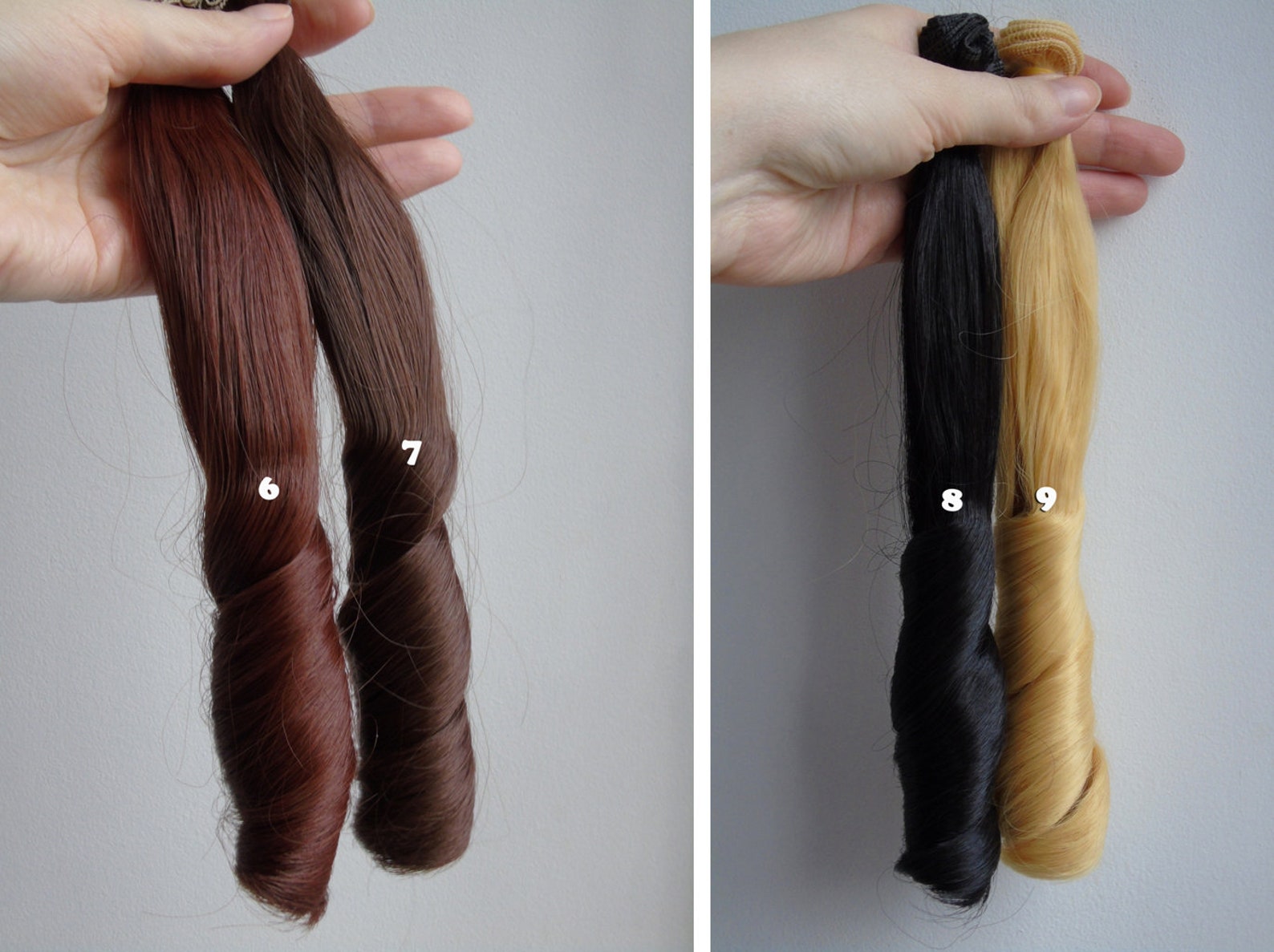 24cm 9.4 Inches Hair for Dolls Hair Curls Tress | Etsy