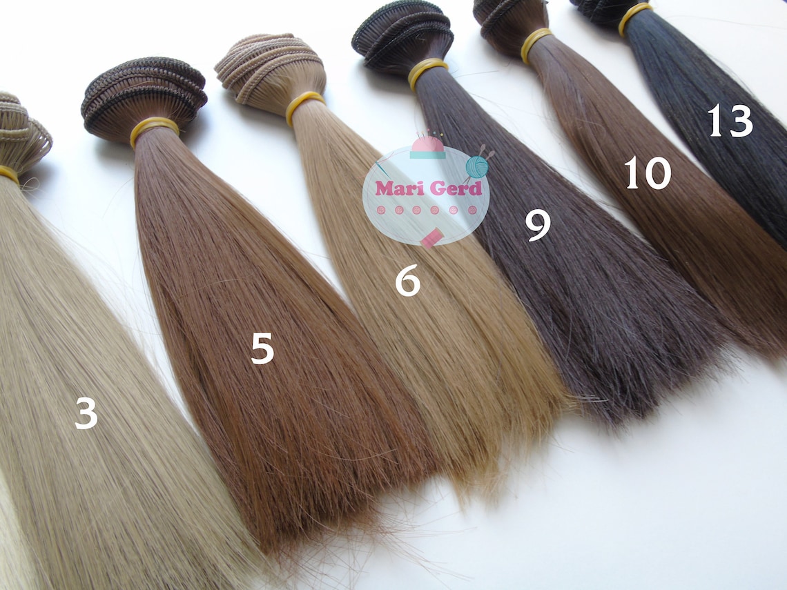 15cm 5.9 Inches Hair for Dolls Straight Hair Tress | Etsy